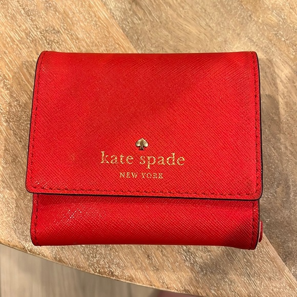 kate spade | Bags | Kate Spade Small Red Wallet | Poshmark